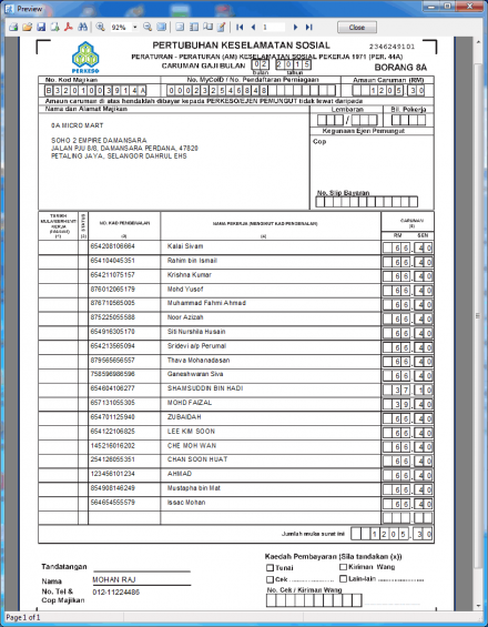 21 Salary Payslip formats with Excel and PDF Export