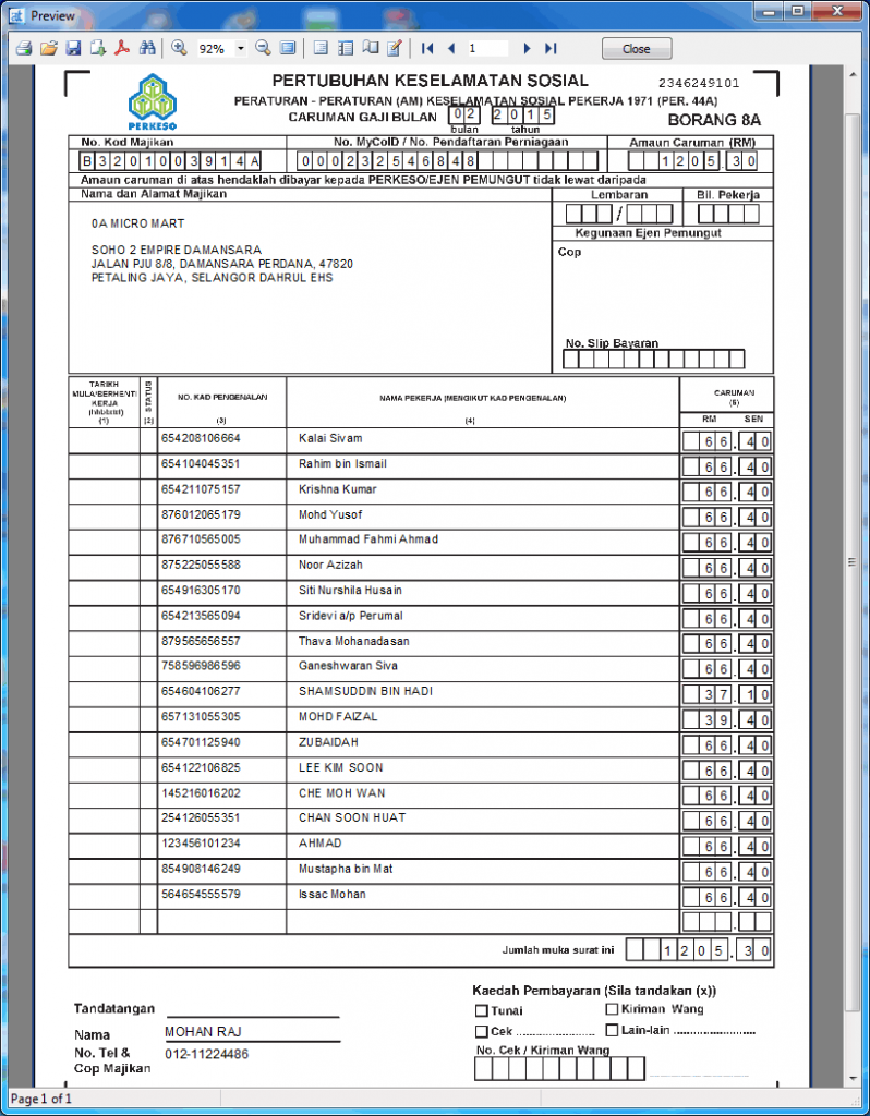 21 Salary Payslip formats with Excel and PDF Export
