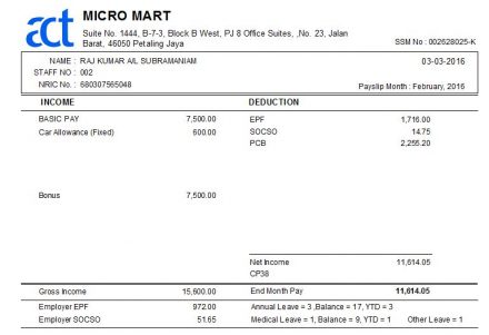 21 Salary Payslip formats with Excel and PDF Export